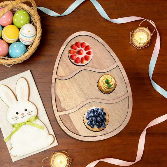 Easter Floral Carrot Egg Rabbits Tray under $5! Kadlawus Easter Party ...