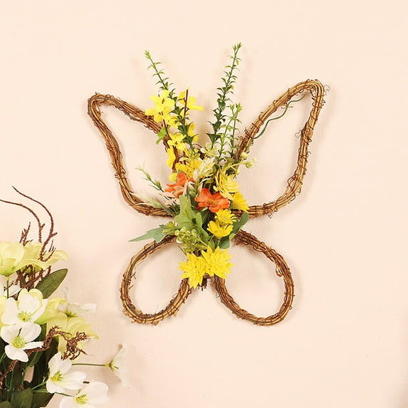 Easter Flower Wreath under $5! Yrmaups Easter Spring Wreath, Artificial ...