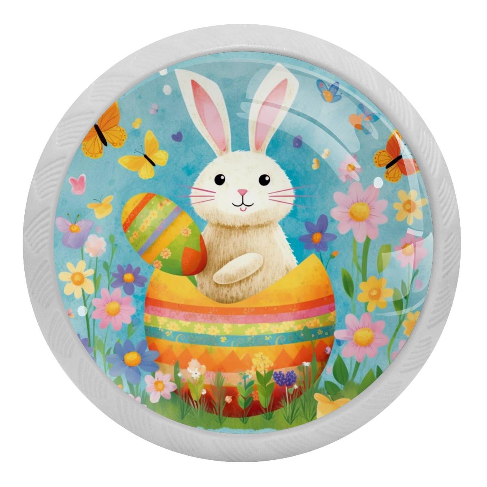 Easter Fluorescent Drawer Pulls - Round 4-Pack Glow-in-the-Dark Knobs ...