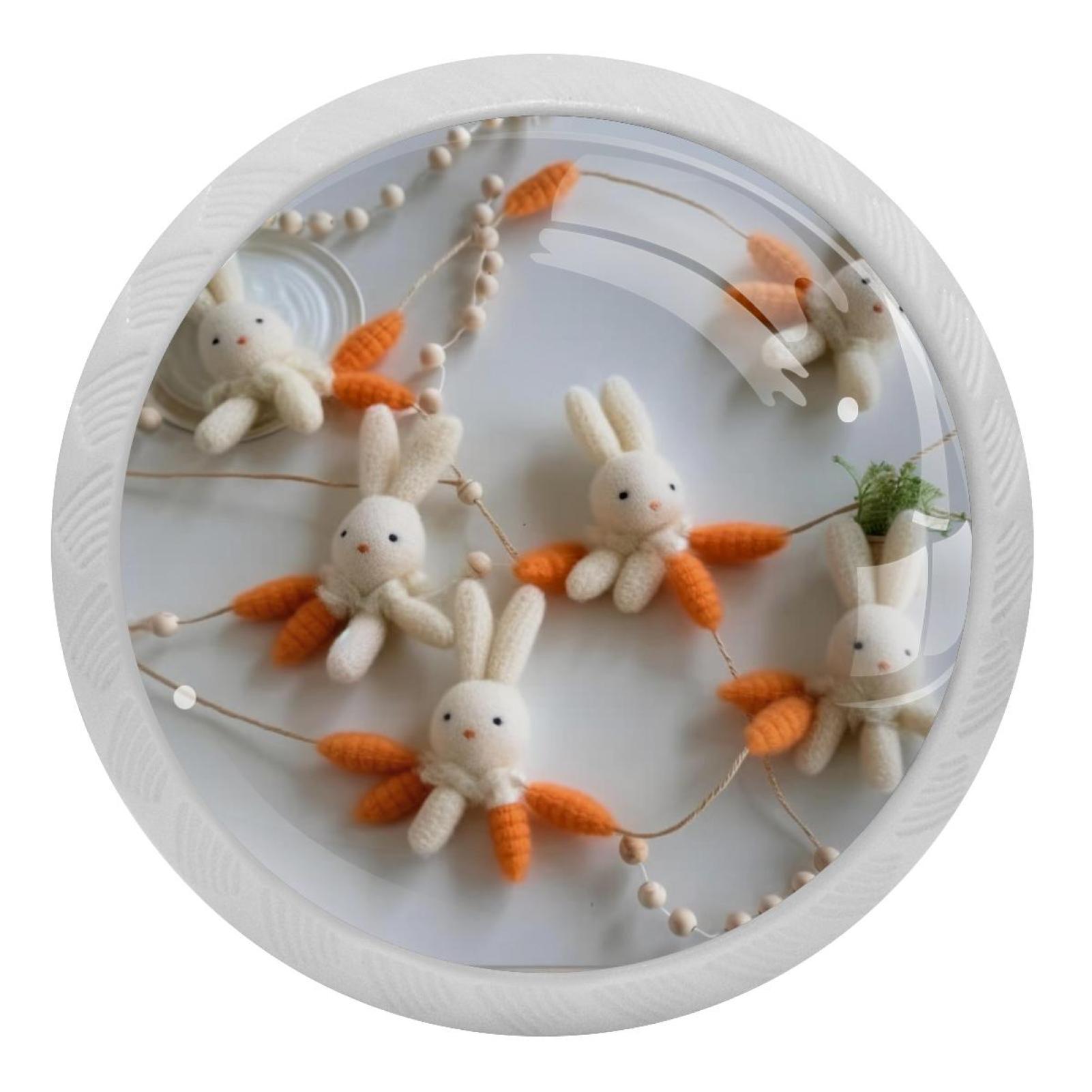 Easter Fluorescent Drawer Pulls - Round 4-Pack Glow-in-the-Dark Knobs ...