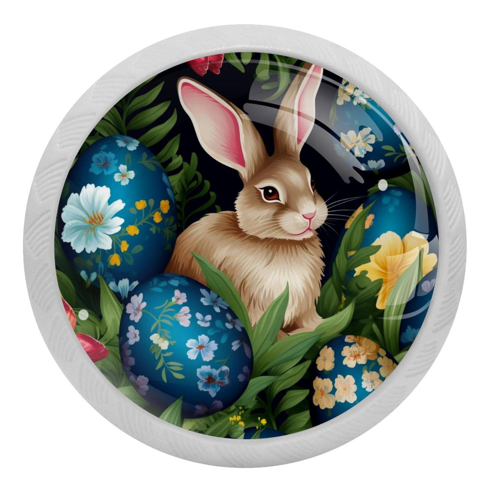 Easter Fluorescent Drawer Pulls - Round 4-Pack Glow-in-the-Dark Knobs ...