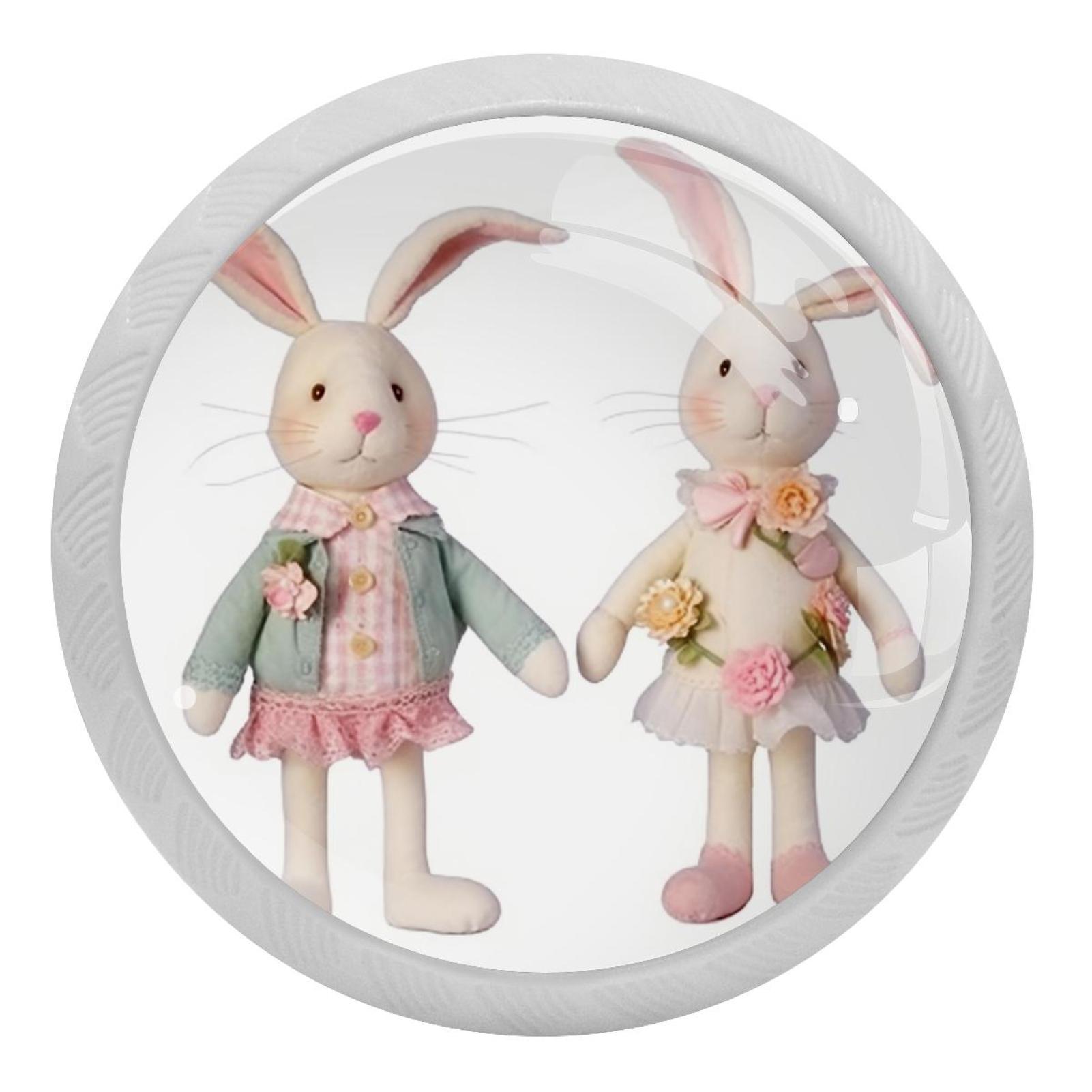 Easter Fluorescent Drawer Pulls - Round 4-Pack Glow-in-the-Dark Knobs ...