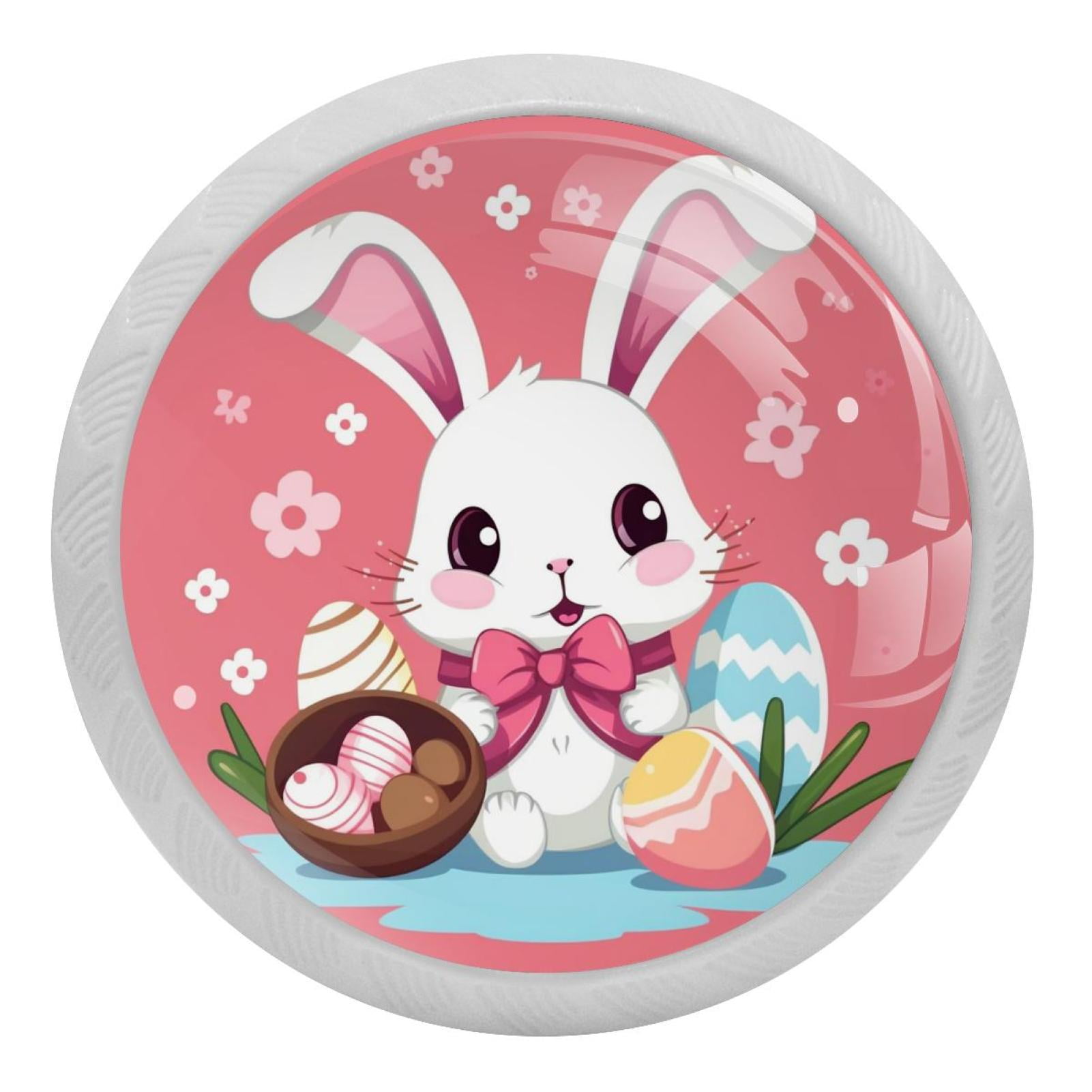 Easter Fluorescent Drawer Pulls - Round 4-Pack Glow-in-the-Dark Knobs ...