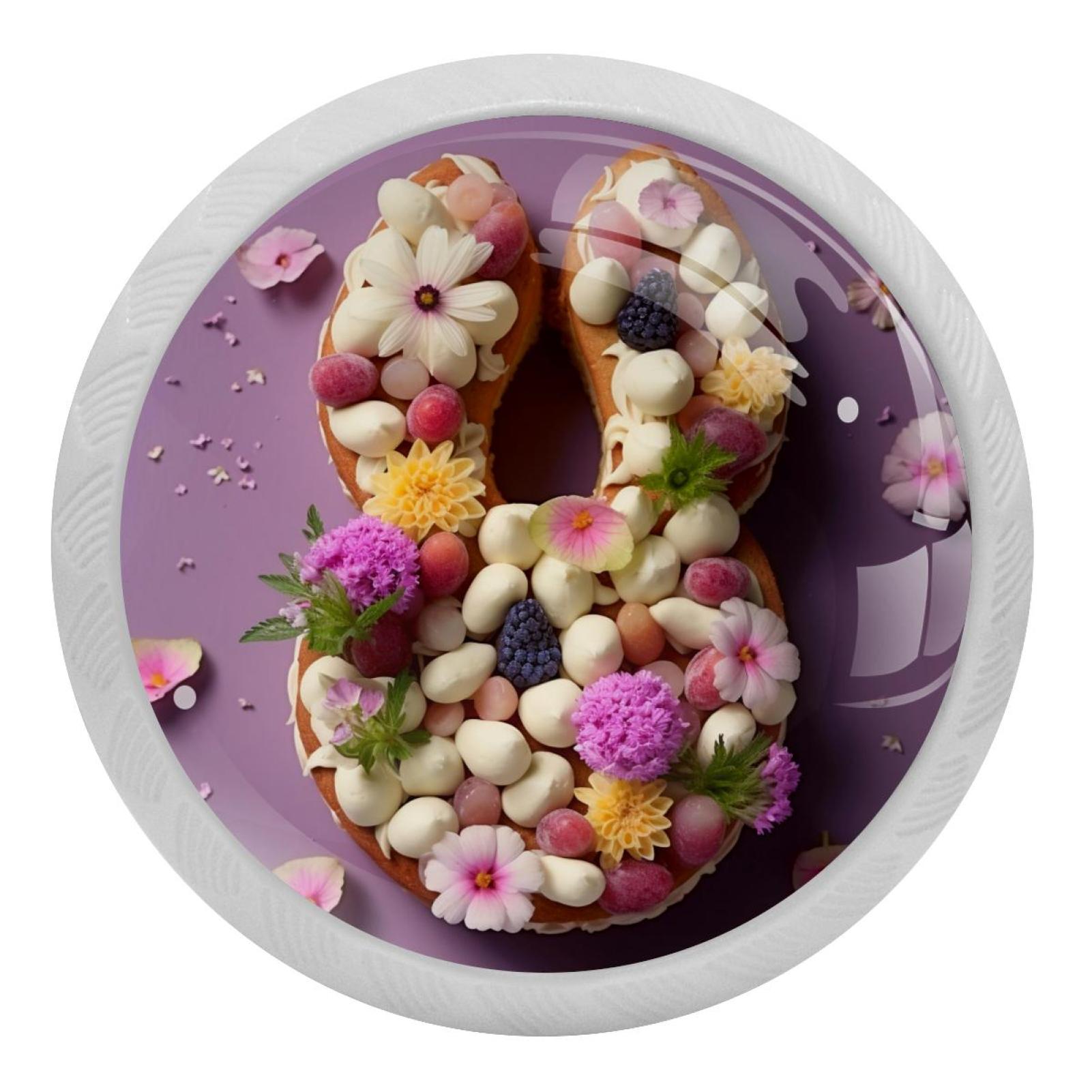 Easter Fluorescent Drawer Pulls - Round 4-Pack Glow-in-the-Dark Knobs ...