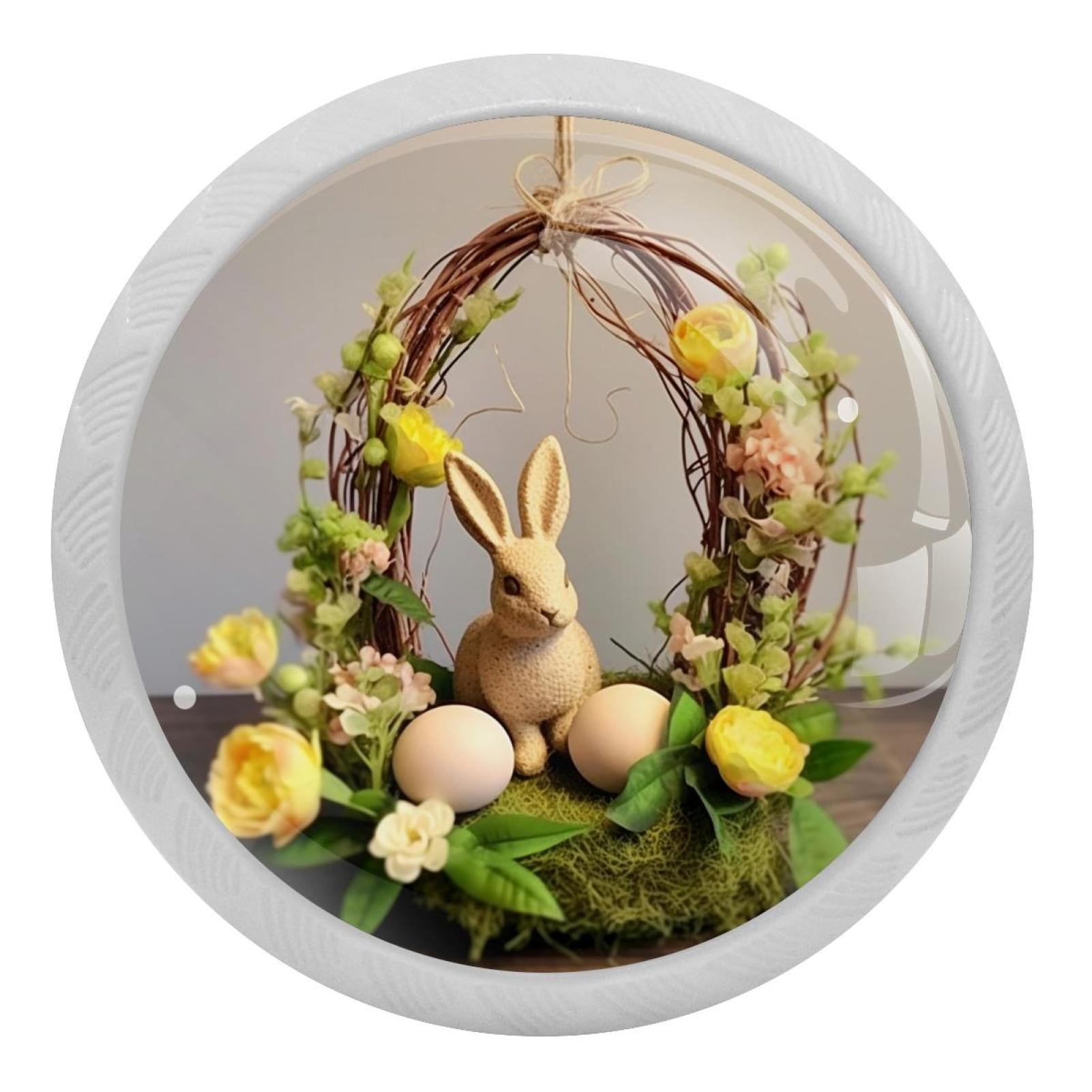 Easter Fluorescent Drawer Pulls with Screws - Round 4-Pack, Glow-in-the ...