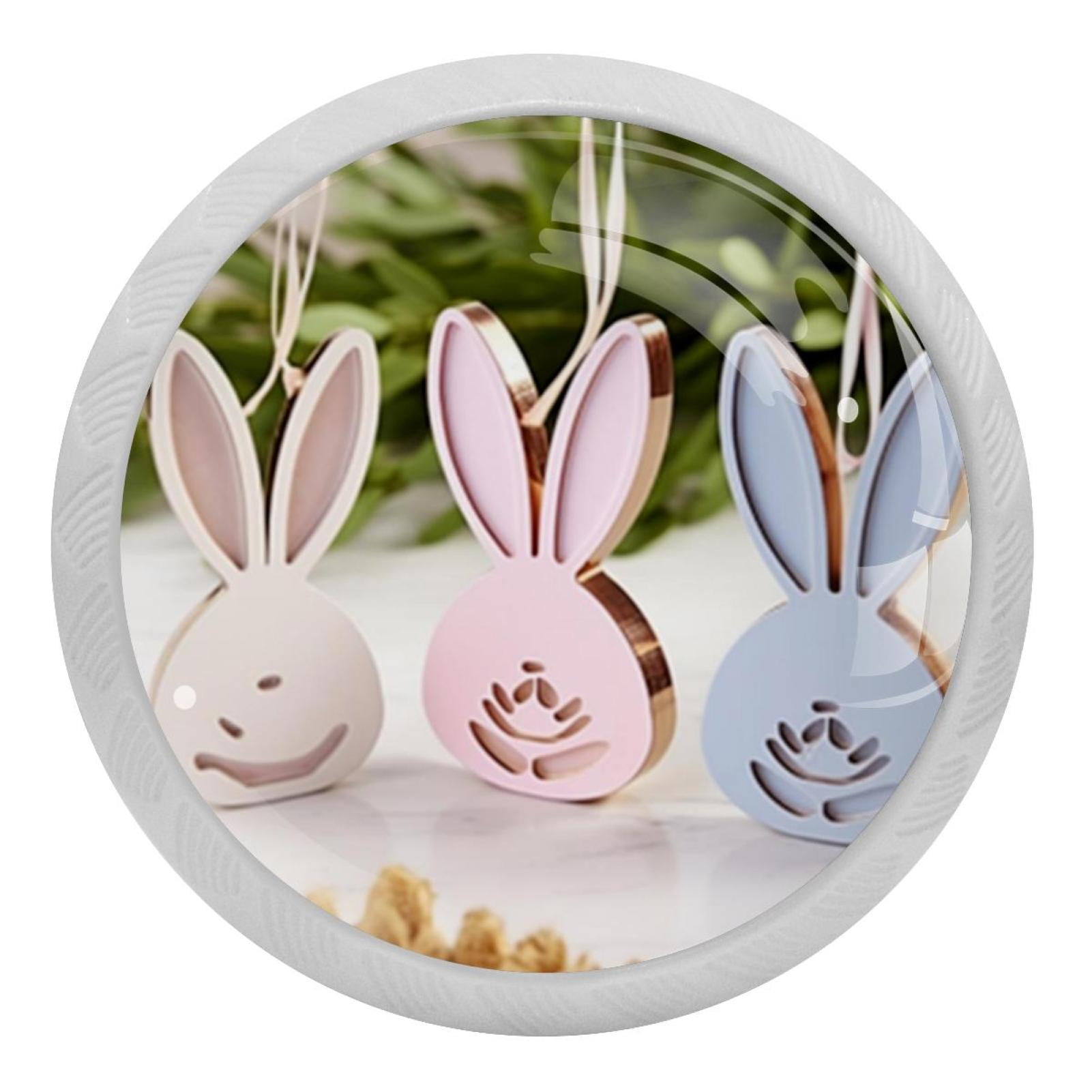 Easter Fluorescent Drawer Pulls with Screws - Round 4-Pack, Glow-in-the ...