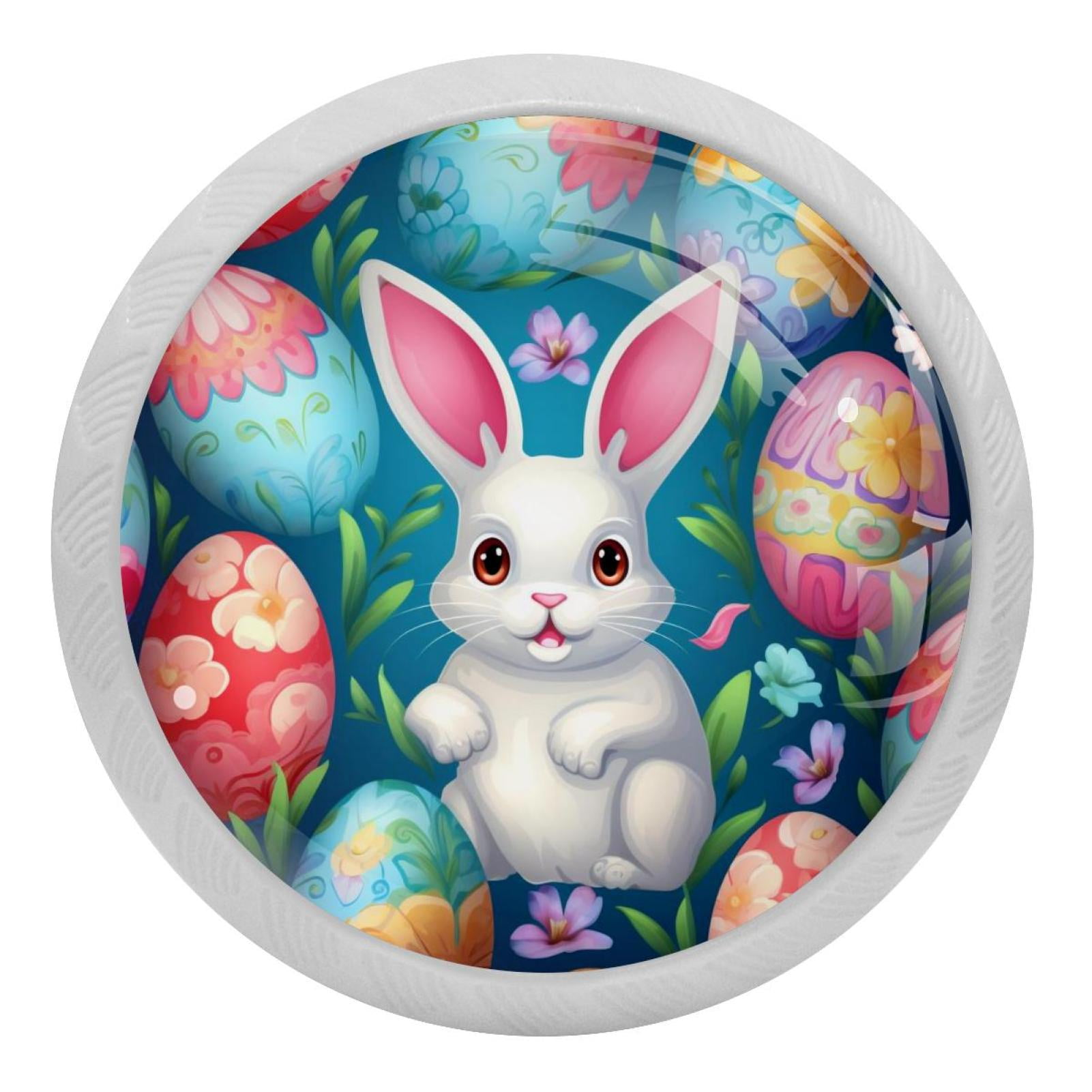 Easter Fluorescent Drawer Pulls with Screws – Round 4-Pack, Glow-in-the ...