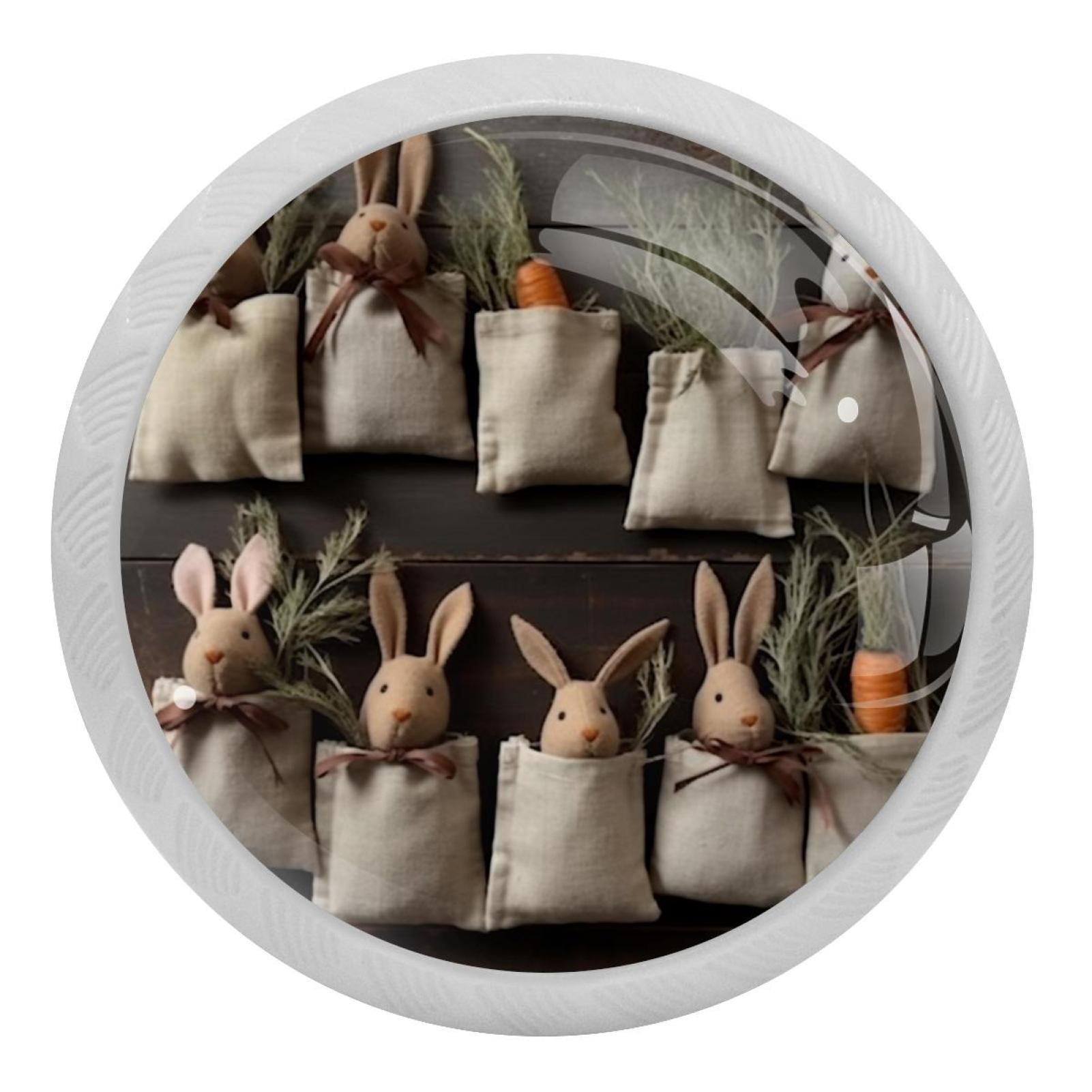 Easter Fluorescent Drawer Pulls with Screws – Round 4-Pack, Glow-in-the ...