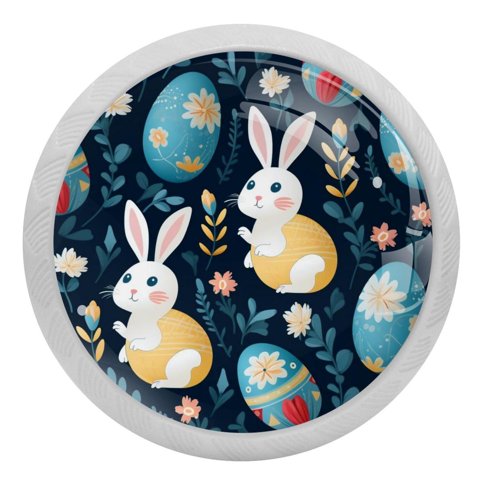 Easter Fluorescent Drawer Pulls with Screws: Round 4-Pack Glow-in-the ...