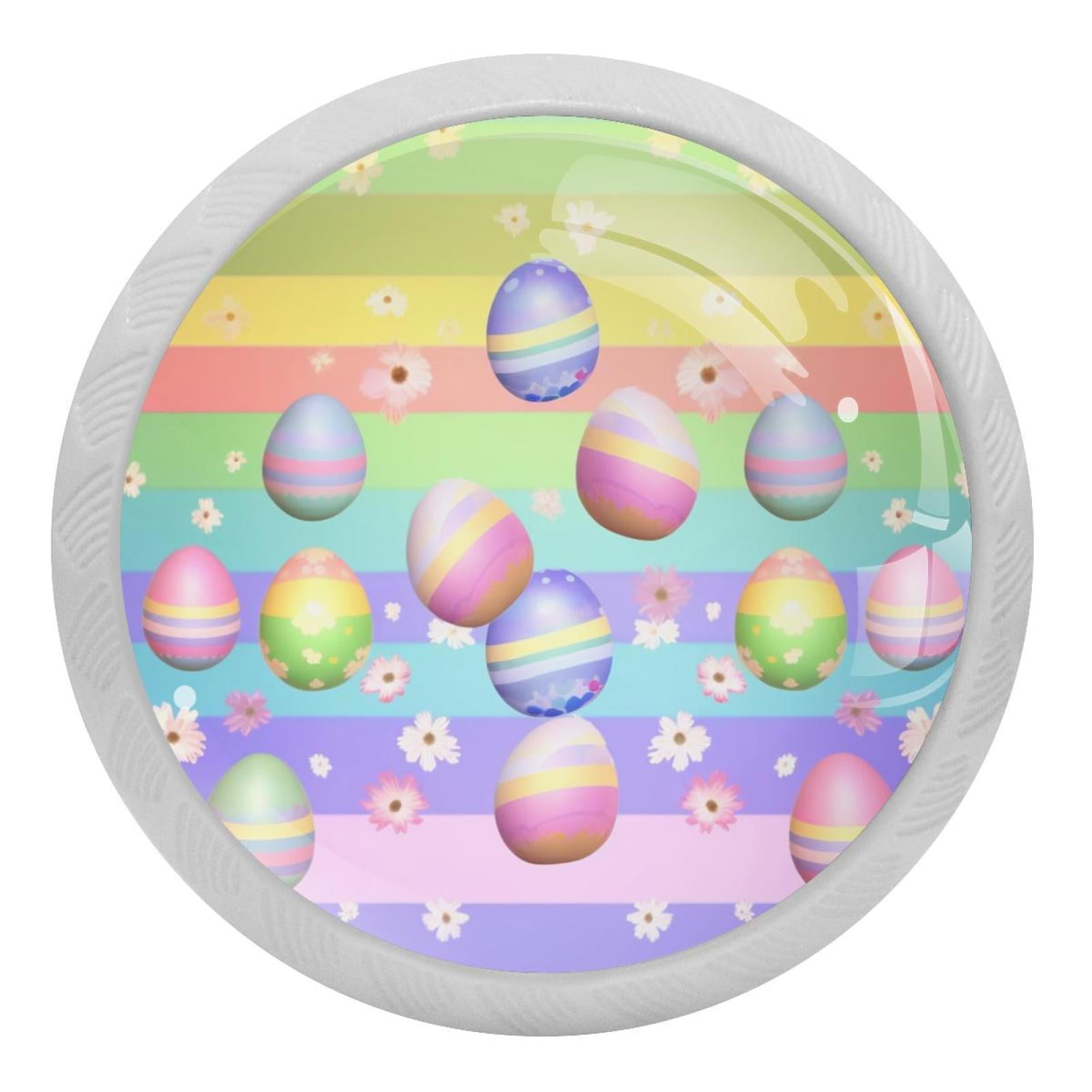 Easter Fluorescent Drawer Pulls with Screws: Round 4-Pack Glow-in-the ...