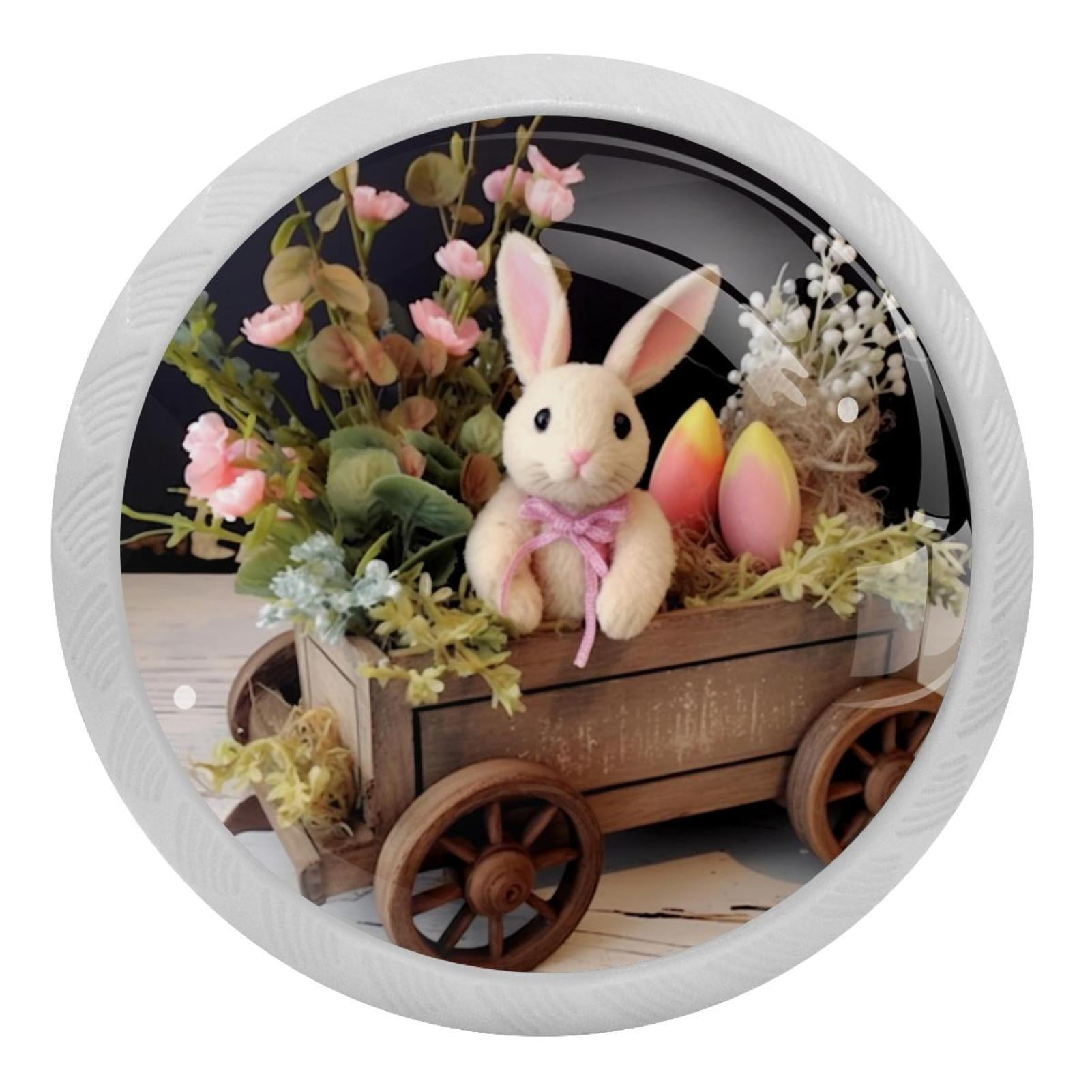 Easter Fluorescent Drawer Pulls with Screws - Round 4-Pack - Glow-in ...