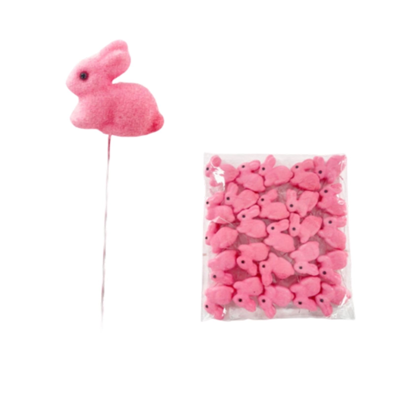 Easter Foam Bunny Picks & Egg Tree Decorations, 25PCS Artificial Foam ...