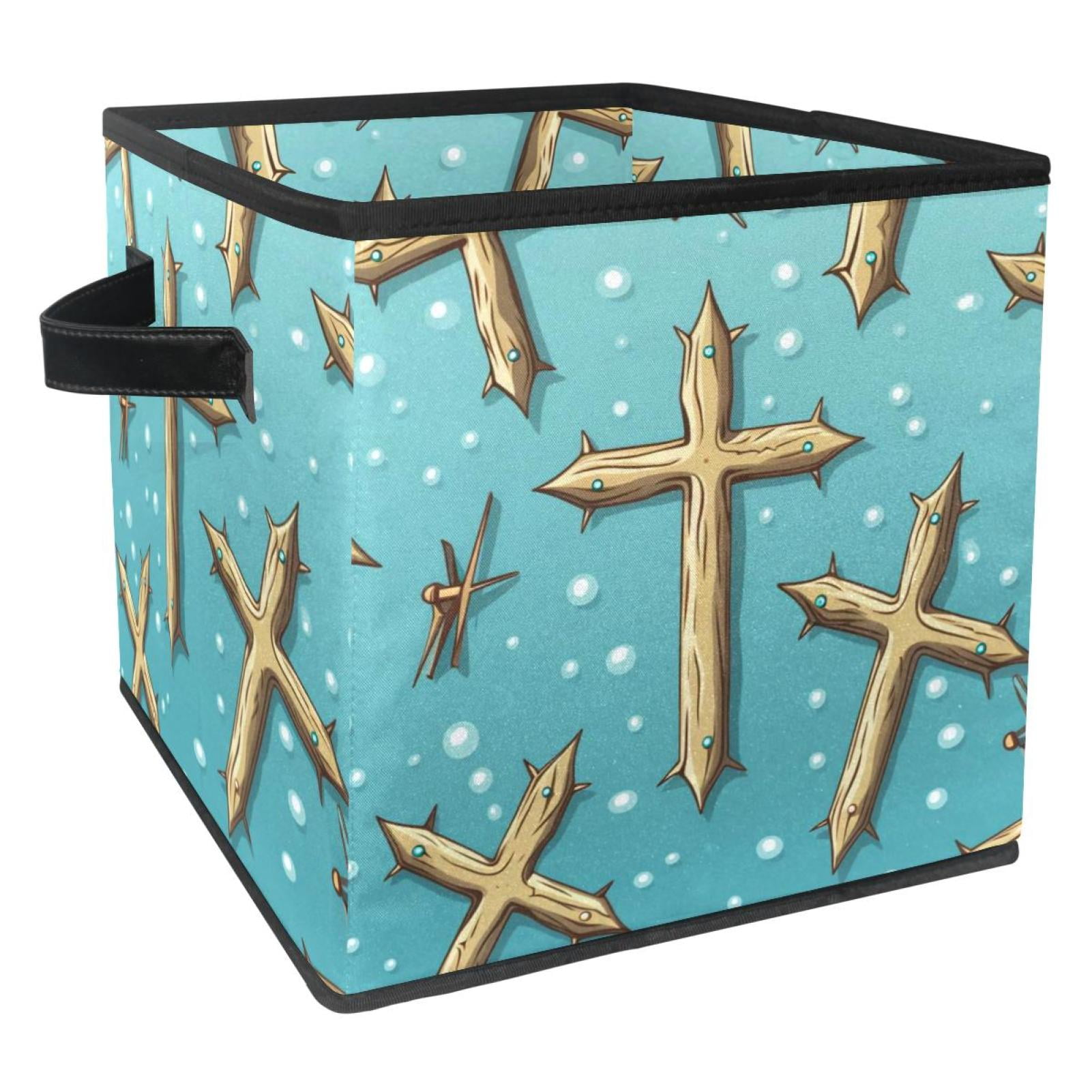 Easter Foldable Storage Box with Handle, 10.8"x10.5"x10.6", Large ...
