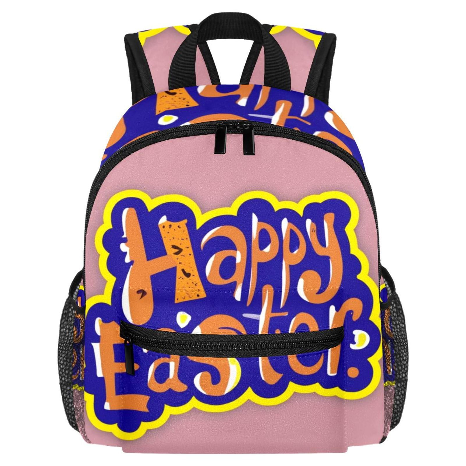 Easter Font Cute Book Bag with Adjustable Shoulder Strap, Large ...