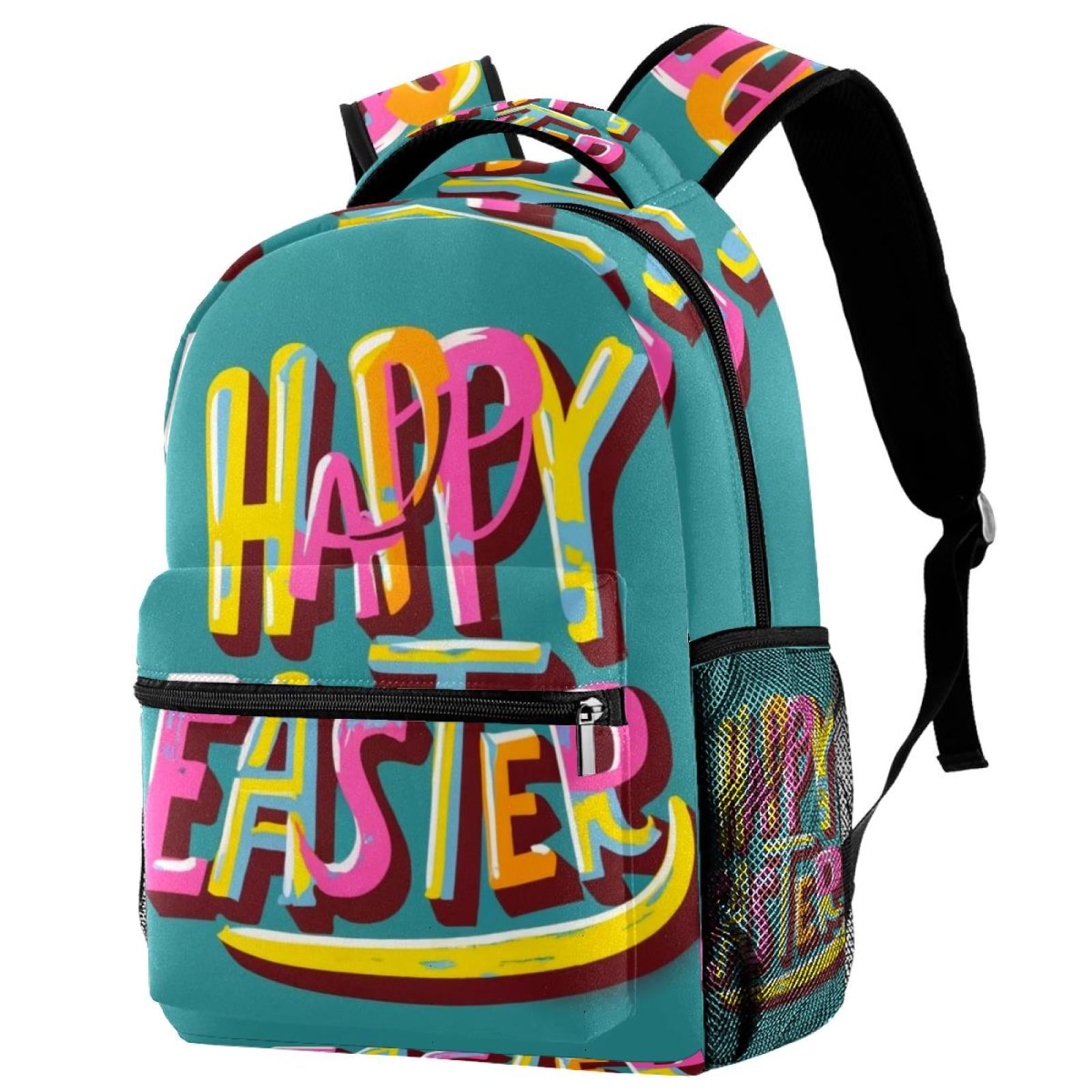 Easter Font Letters Print Casual Backpacks Lightweight Premium Backpack ...