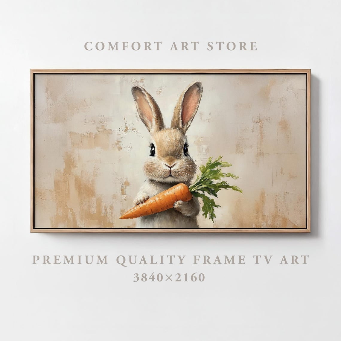 Easter Frame Tv Art Samsung Frame Tv Neutral Easter Bunny Frame Tv ...