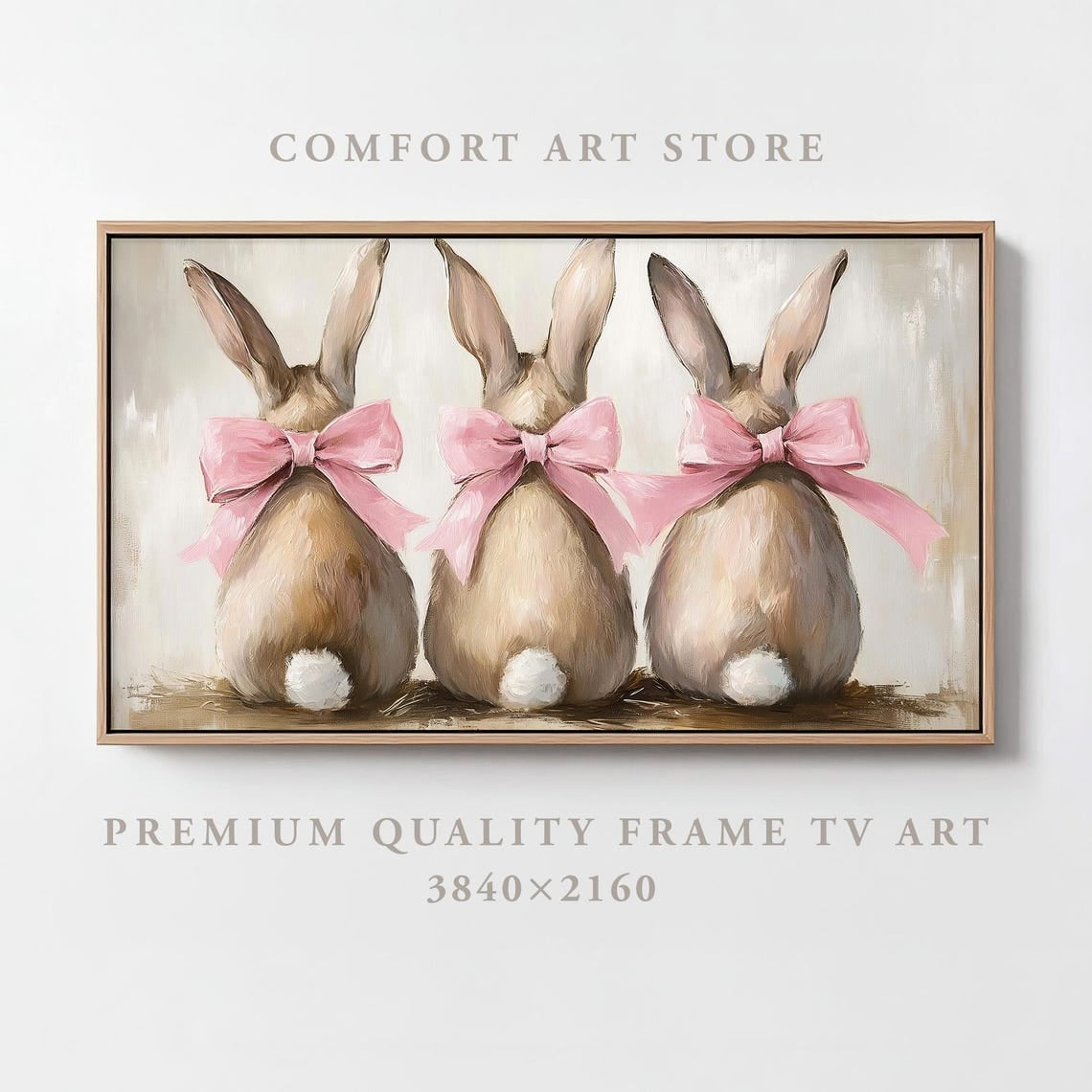 Easter Frame Tv Art Samsung Frame Tv Neutral Easter Bunny Frame Tv ...