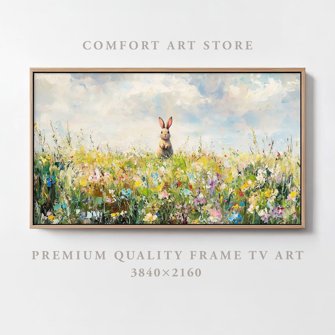 Easter Frame Tv Art Samsung Frame Tv Neutral Easter Bunny Frame Tv ...