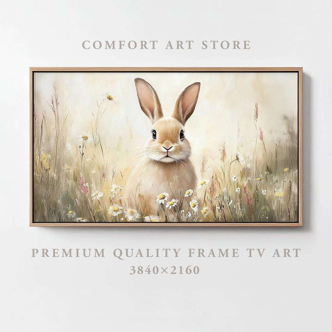 Easter Frame Tv Art Samsung Frame Tv Neutral Easter Bunny Frame Tv ...