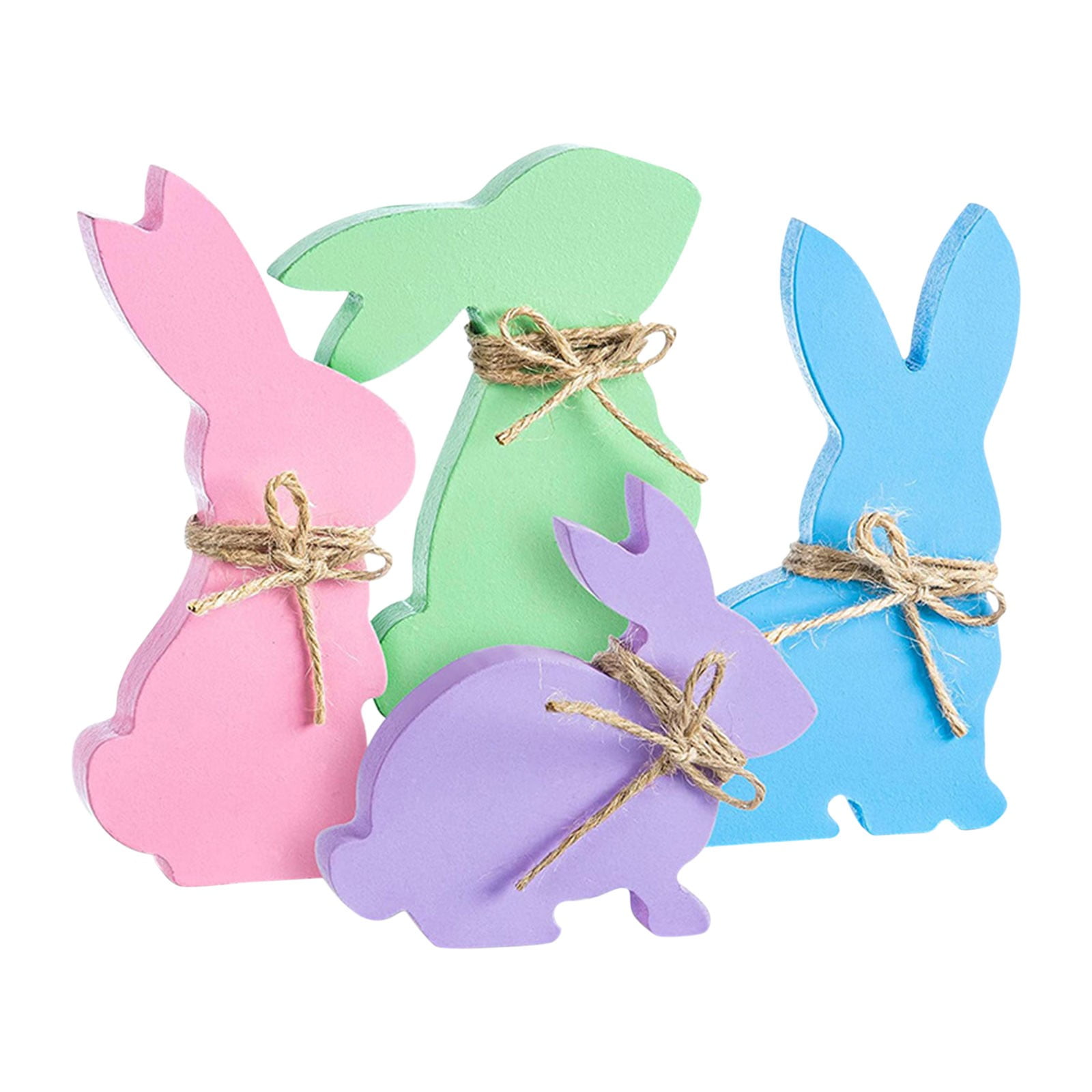 Easter Freebies Easter Standing Table Decor Wooden Bunny Egg Tabletop Decoration Easter Tall ...