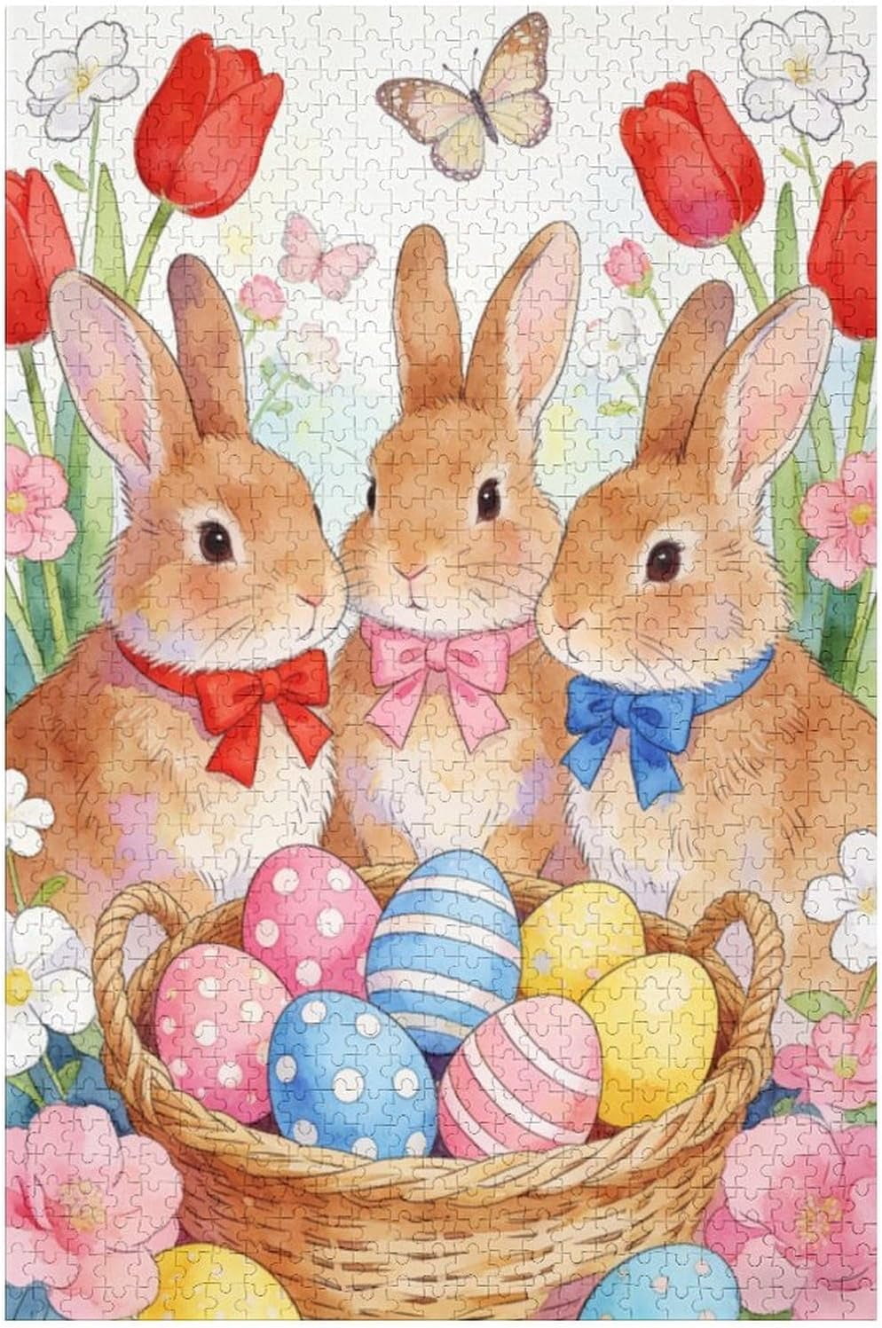 Easter Garden 500 Piece Puzzle for Adults – Little Bunny and Easter ...