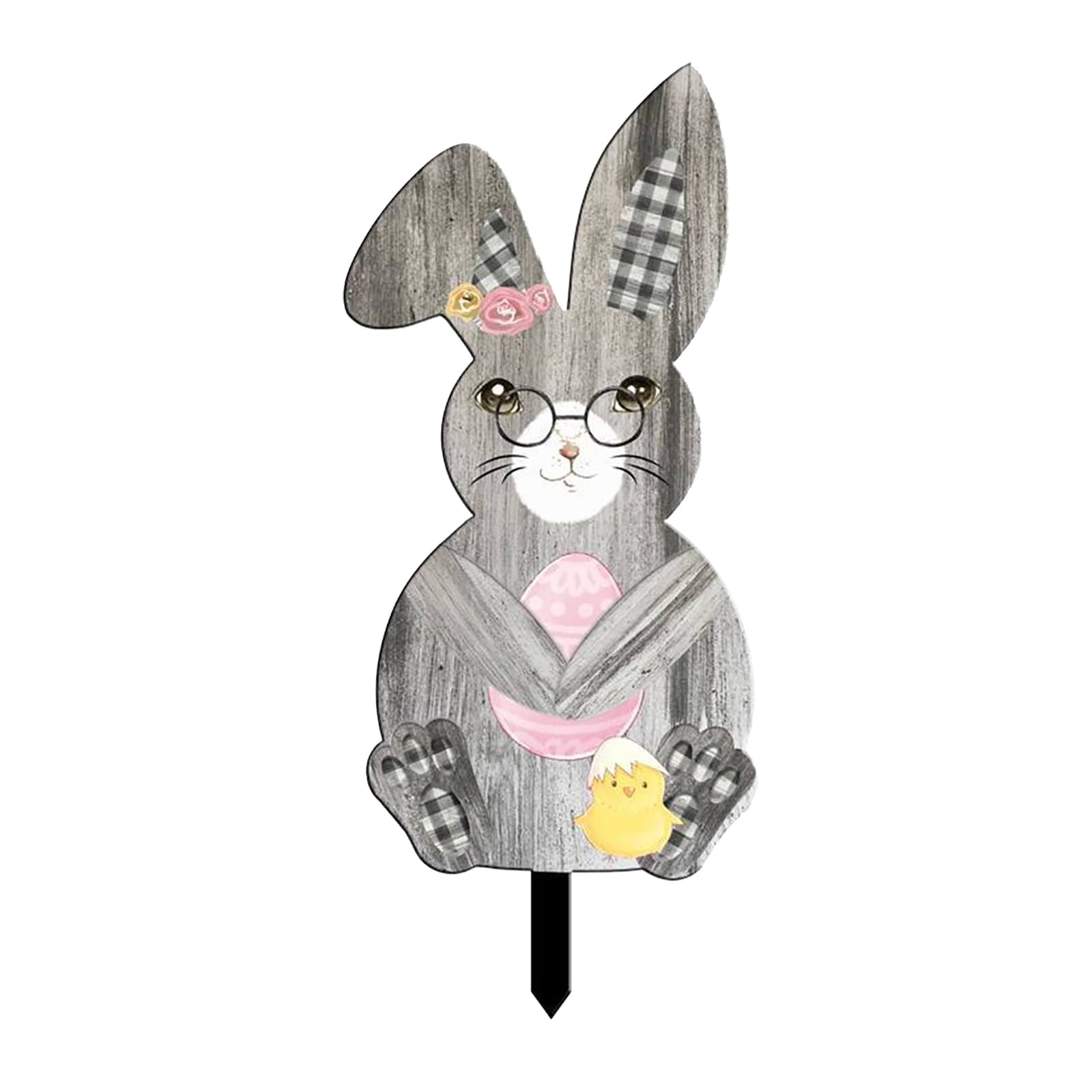 Easter Garden Decorations Easter Egg Rabbit Ground Insert Decoration ...