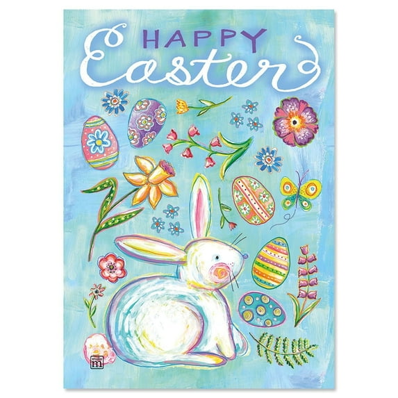 Easter Garden Easter Greeting Cards - Set of 8 (1 design), Large 5" x 7 ...