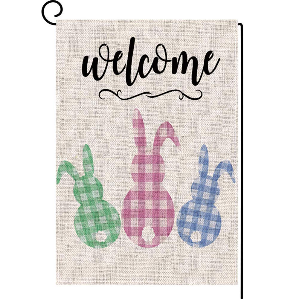 Toland Home Garden Bunny Poppies Spring Easter Flag Double Sided 12x18 ...