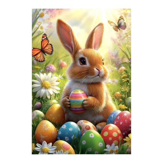 Easter Garden Flag, Festive Outdoor Decor, Weather-Resistant Polyester ...