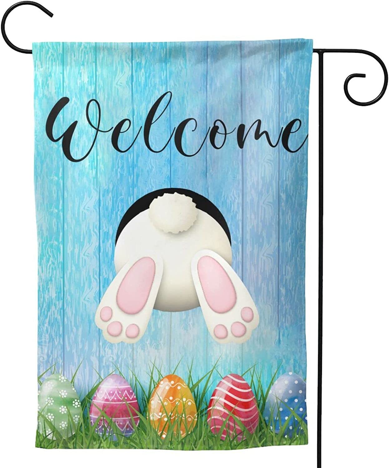 Easter Garden Flags 30x45 cm Double Sided Rabbit and Easter Eggs ...