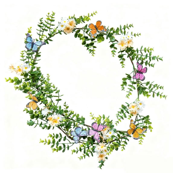 Easter Garland Decor, 180cm Realistic Green Plastic Leaf Vine, 1-Piece ...