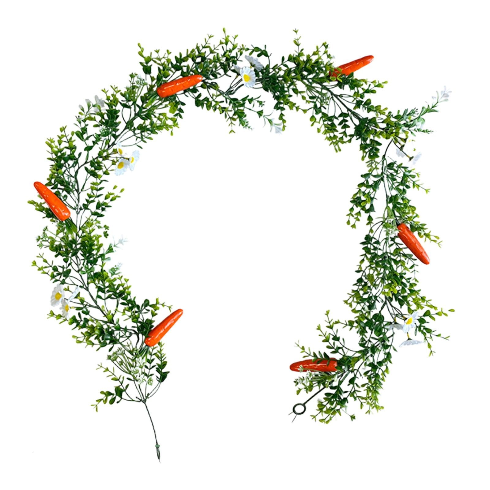 Easter Garland Decorations, 6 Ft Fake Greenery Leaves Easter Decor ...