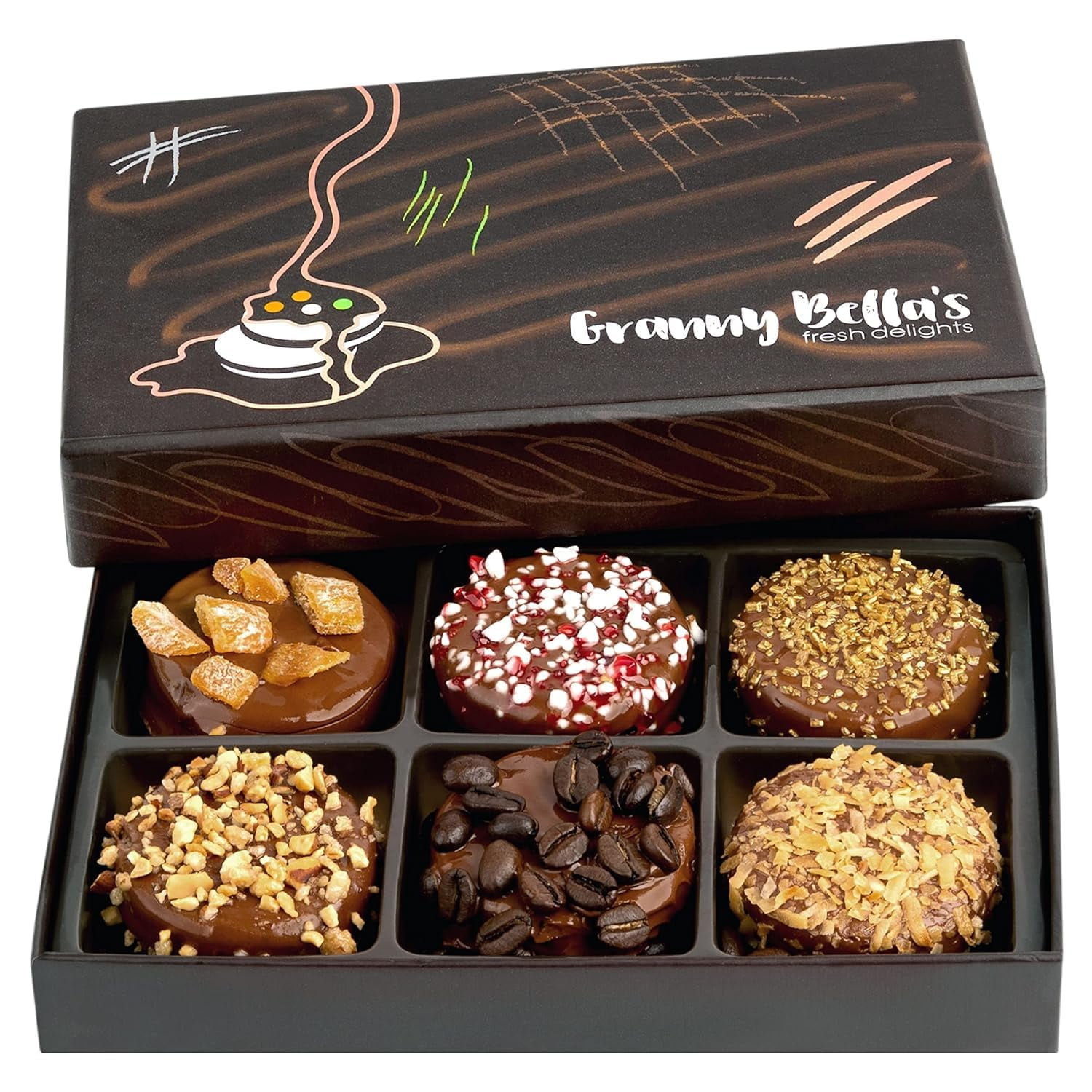 Easter Gift Basket, AJH3 6 Chocolate Covered Cookies, Mothers Day ...