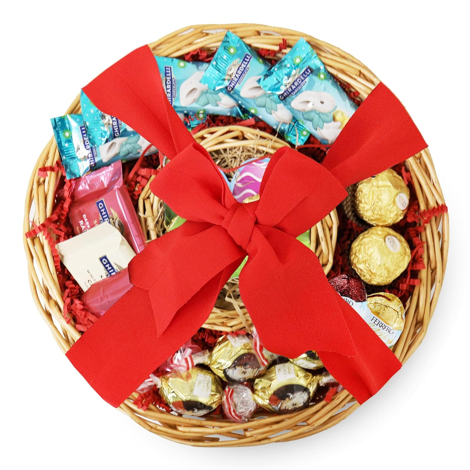 Easter Gift Basket - Bunnies Chocolates and Truffles Snacks Already ...