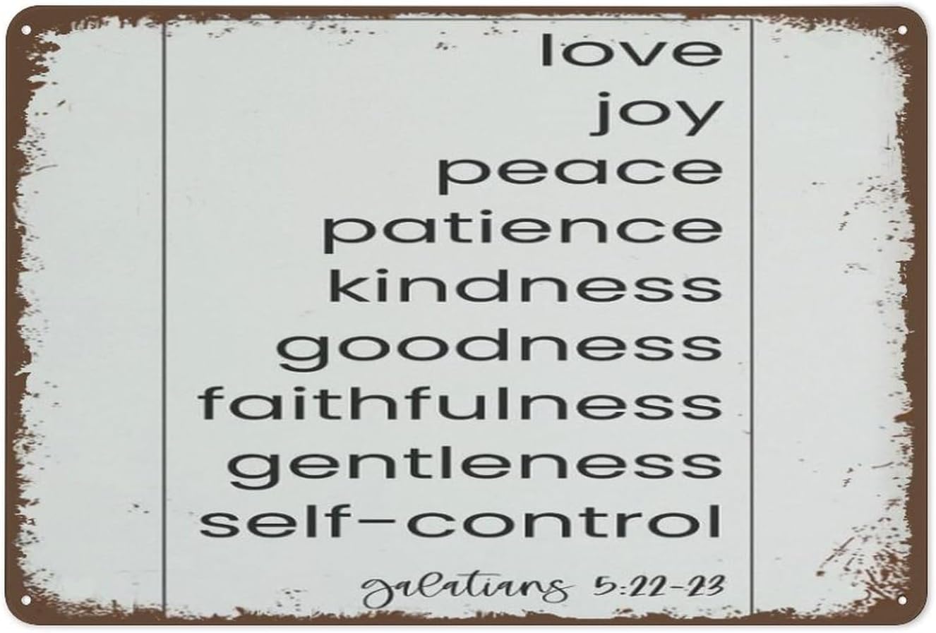 Easter Gift,Fruit of The Spirit Bible Verse Sign Scripture Religious ...