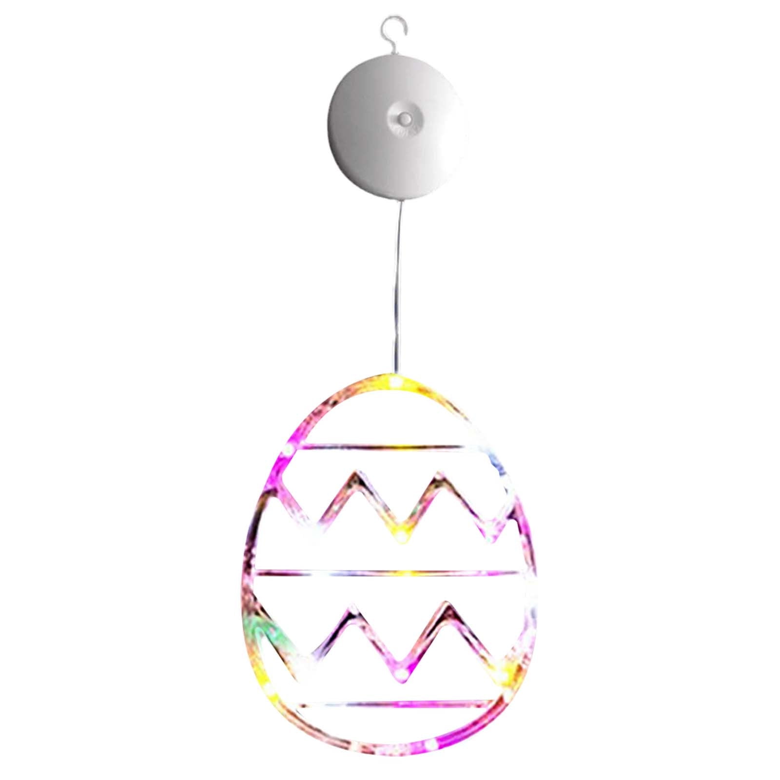 Easter Gift! Tunhigl Easter Window Decorations Lights Easter Eggs ...