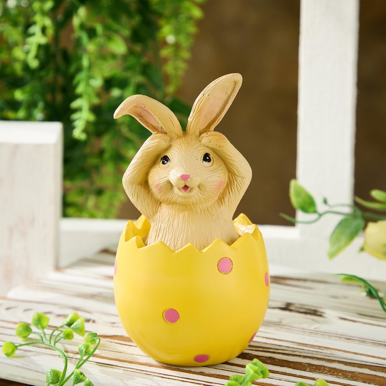 Easter decor! Easter Decorative Eggshell Resin Decoration Hides In ...