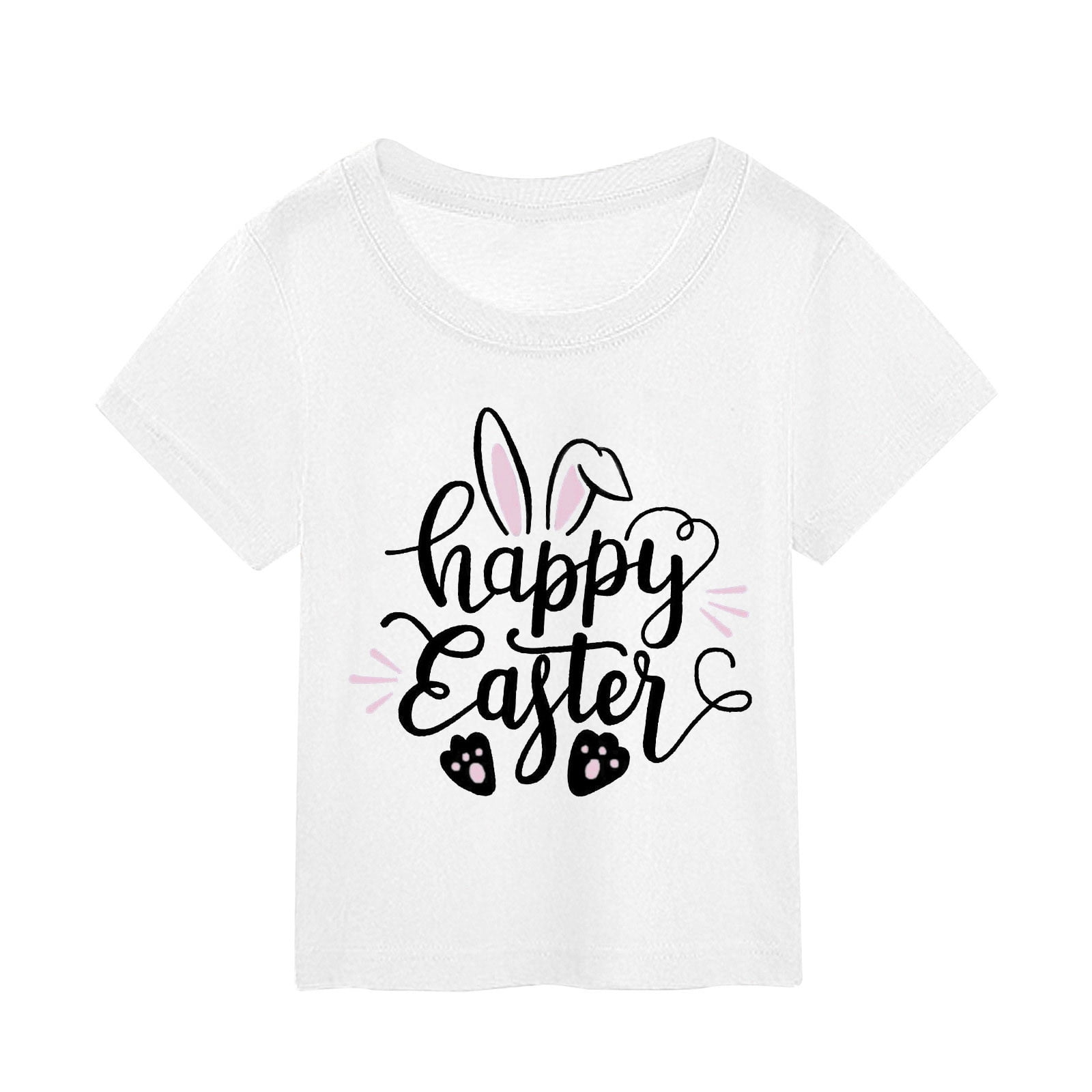 Easter Girls T-Shirt Loving Bunny Cute Summer Tops Tees Easter Shirt ...