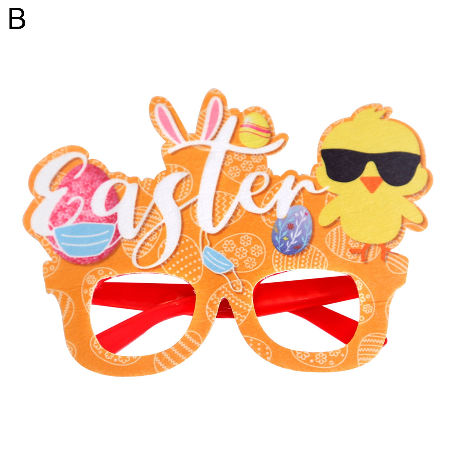 Easter Glasses Cute Dress Up Felt Cartoon Bunny Pattern Eyeglass Party ...