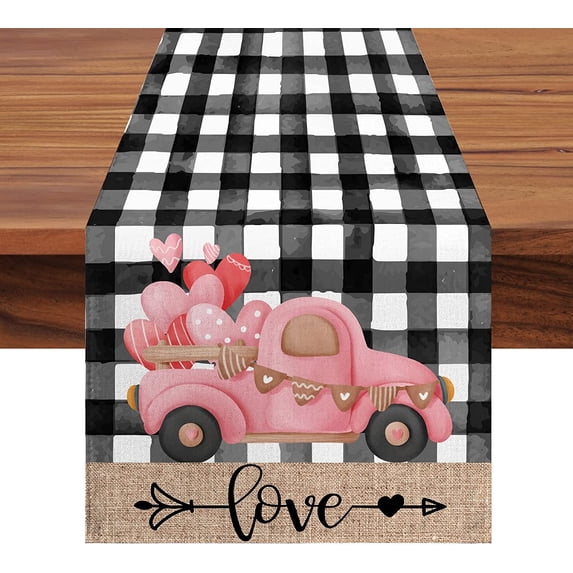 Easter Gnome Table Runner 108 Inches Long Watercolor Buffalo Plaid ...