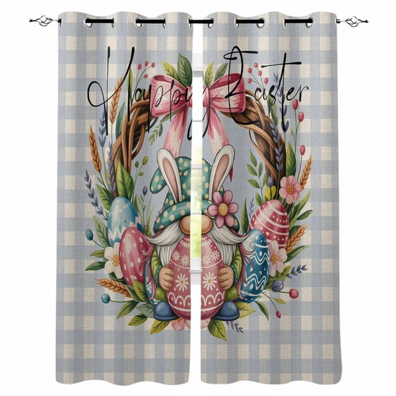 Easter Gnomes Blackout Curtains for Bedroom/Living Room, Thermal ...