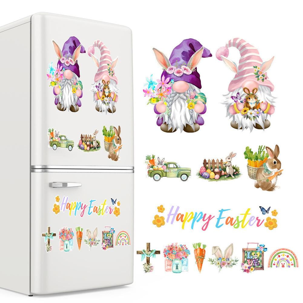 Easter Gnomes Refrigerator Magnets Cartoon Magnet Bny Happy Garage ...