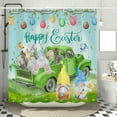 "Easter Gnomes Shower Curtain, Easter Shower Curtains for Bathroom ...