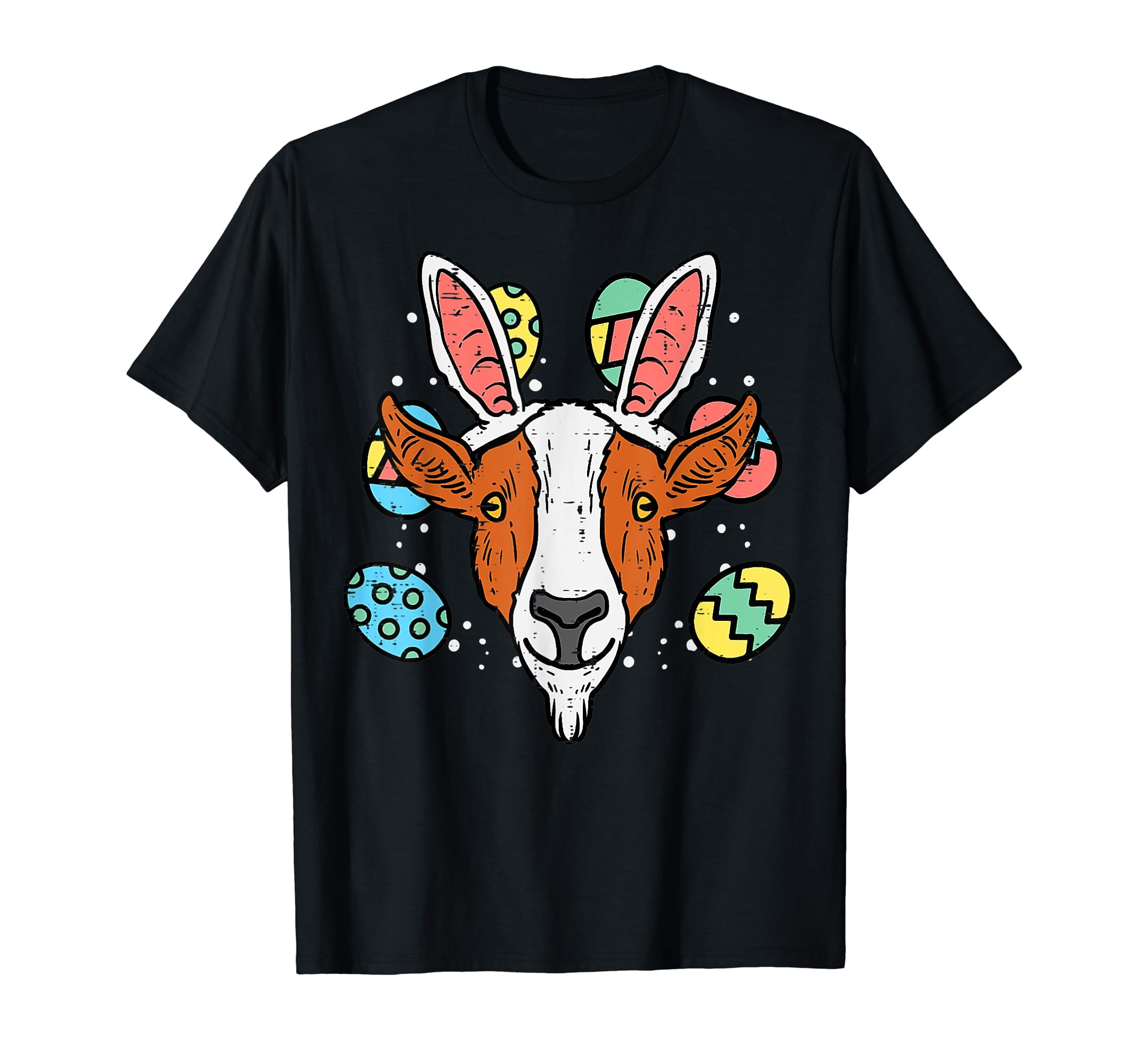 Easter Goat Bunny Eggs Funny Farm Animal Farming Farmer T-Shirt ...
