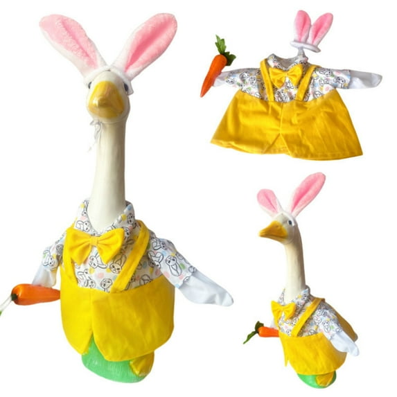 Easter Goose Outfits for 23"/ 17'' High Cement or Plastic Goose Lawn ...