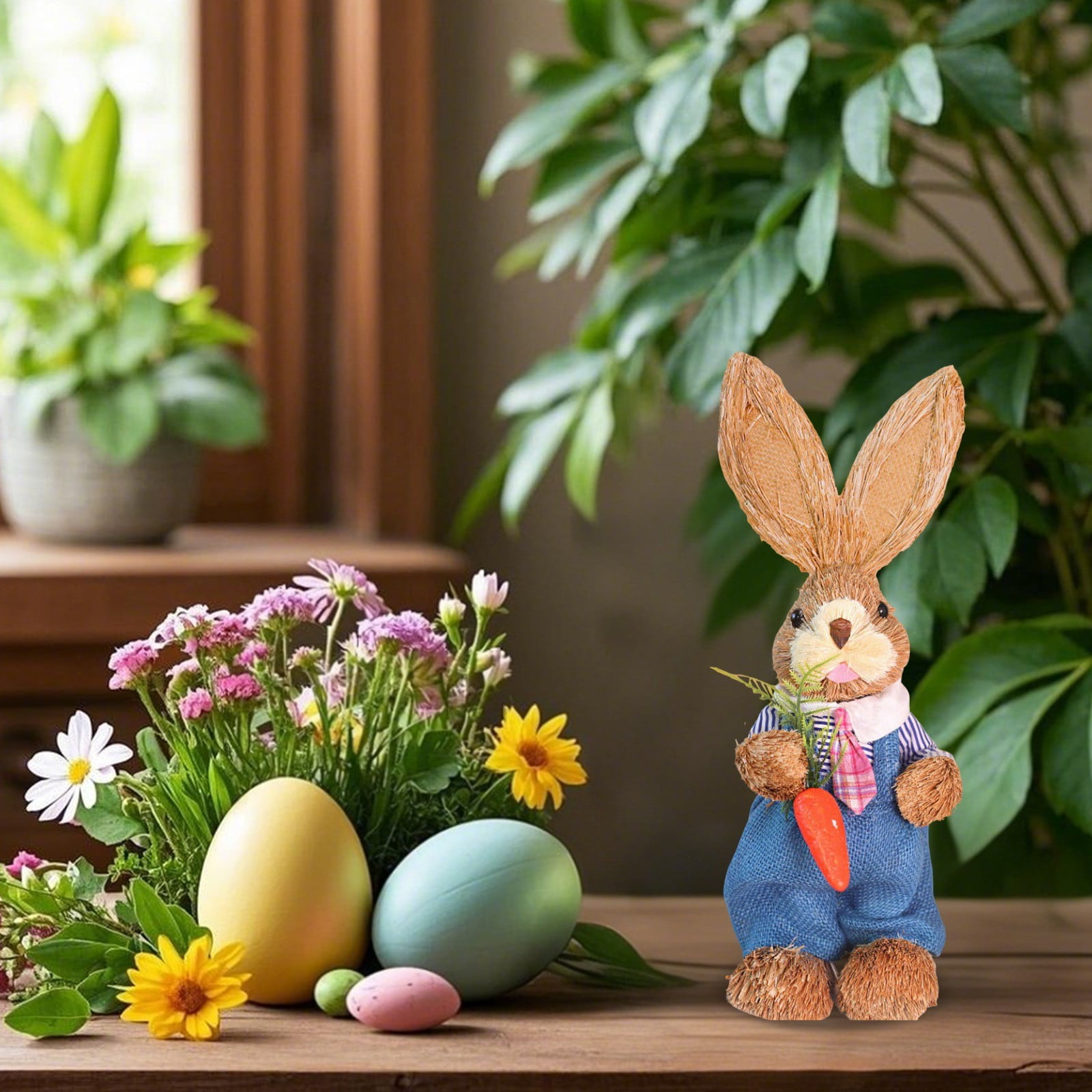 Easter Handmade DIY Woven Straw Bunny Craft Kit – Easter Decoration ...