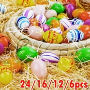 Mr. Pen- Jumbo Plastic Easter Eggs, 30 Pack, 3'' Tall, Colorful Plastic ...