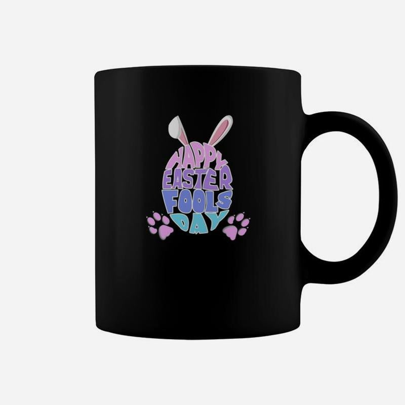 Easter Happy Easter Fools Day Egg With Bunny Ears Coffee Mug - Walmart.com