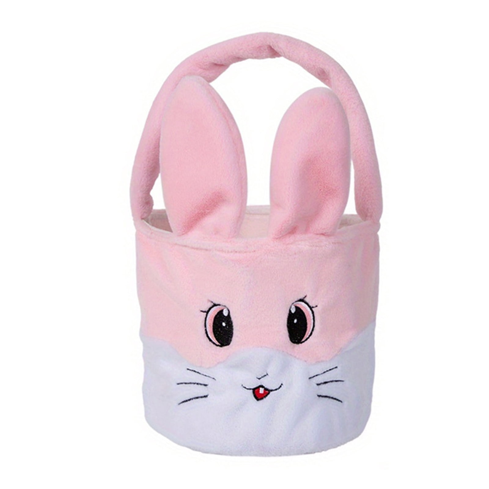 Easter Hare Shaped Fabric Basket With Handle Holiday Gift Bag Party ...