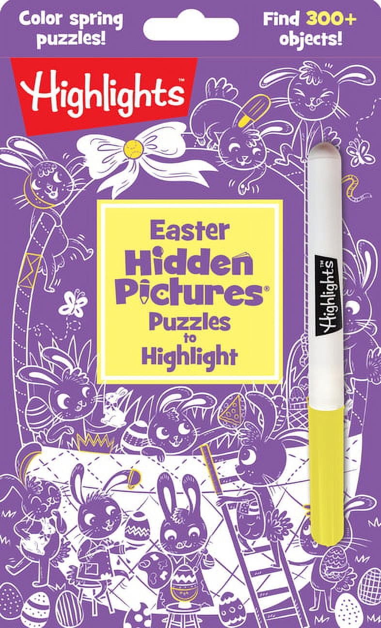 Easter Hidden Pictures Puzzles to Highlight: 300+ Hidden Bunnies ...